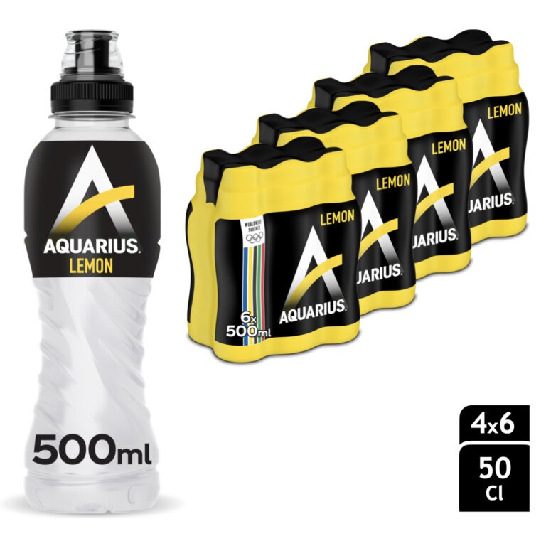 AQUARIUS Daily | Citron | 24 x 50 cl | Pet - Interdrinks