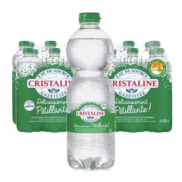 CRISTALINE Eau de Source Pétillante 24 x 50 cl Pet - Interdrinks