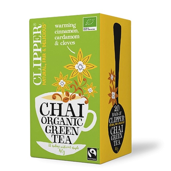 CLIPPER TEA | Green Tea Chai | BIO | 25 pièces - Interdrinks